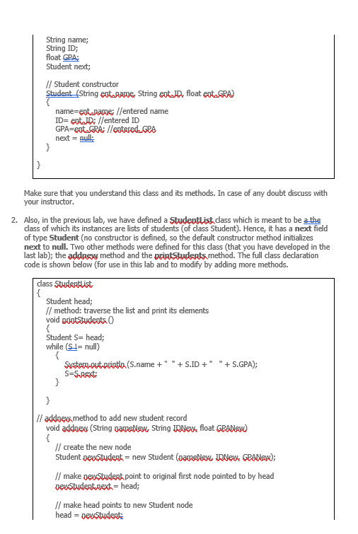 Course: Algorithms and Data Structure Lab 2: Single | Chegg.com