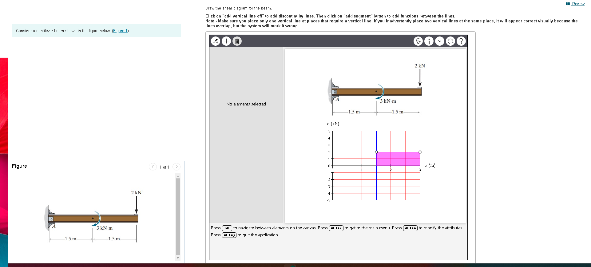 Solved Click on "add vertical line off" to add discontinui | Chegg.com