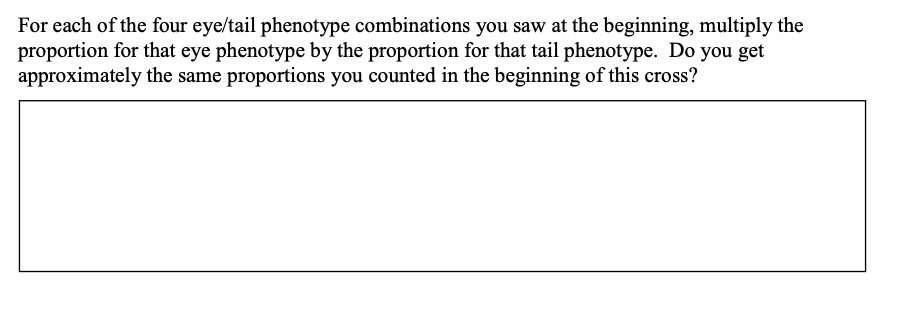 Solved Experiment #3: Independent Assortment of Eye Color | Chegg.com