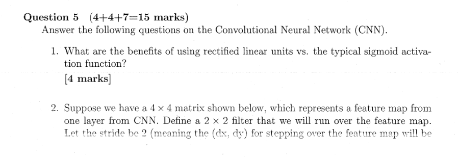 Solved Here is a problem about CNN. I want get solutions as | Chegg.com