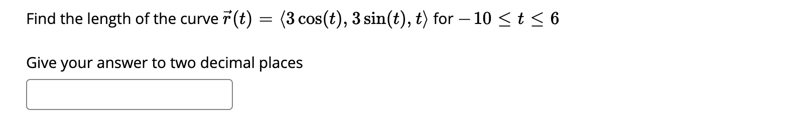 Solved Find the length of the curve r(t) = (2 cos(3t), 2 | Chegg.com