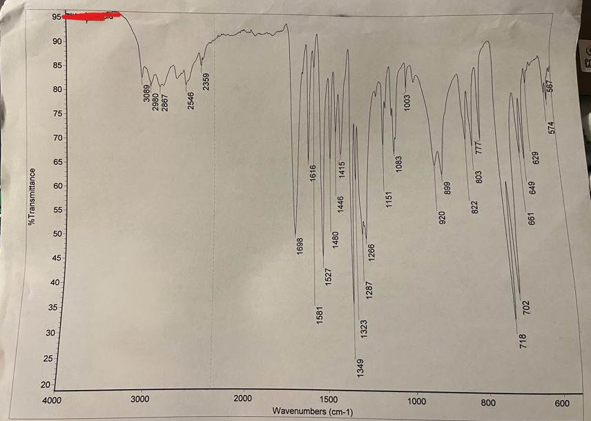Solved Interpret The Ir Spectrum Of This Carboxylic Acid 2856