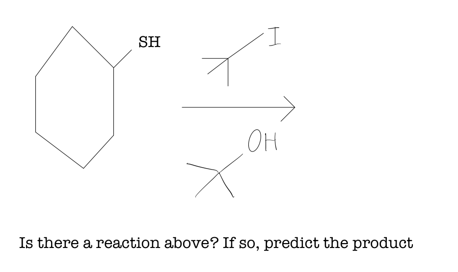 Solved SH Is there a reaction above? If so, predict the | Chegg.com