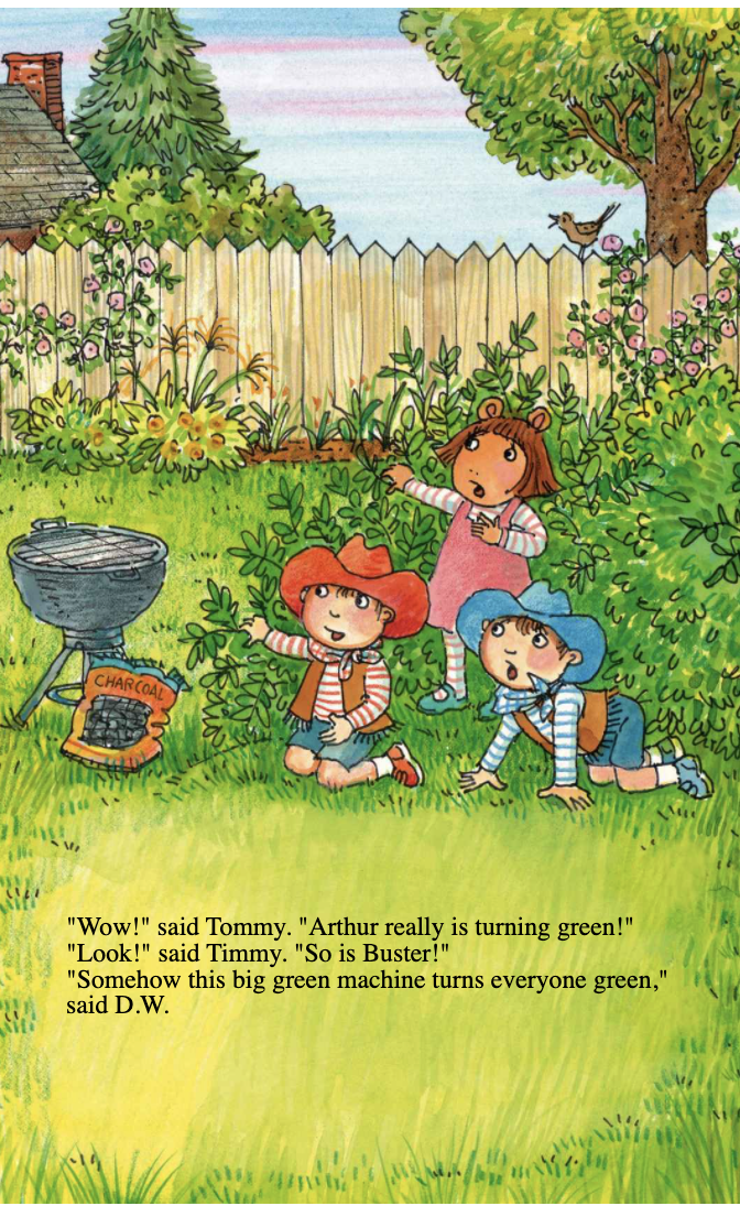 Solved MARC BROWN ARTHUR Turns Green DE MARC BROWN ARTHUR | Chegg.com