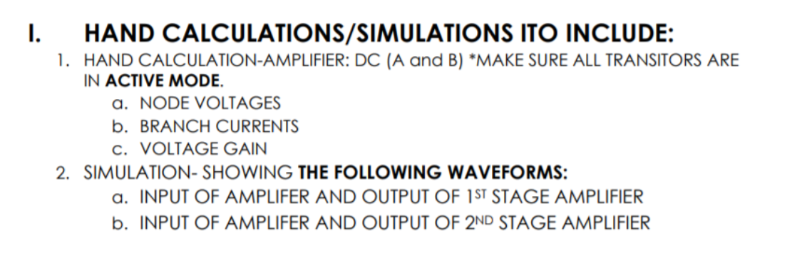 1. HAND CALCULATIONS/SIMULATIONS ITO INCLUDE: 1. HAND | Chegg.com