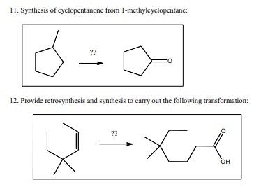 Solved 11. Synthesis of cyclopentanone from | Chegg.com