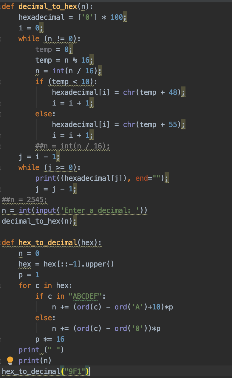Solved I Have To Create A Program In Python That Converts