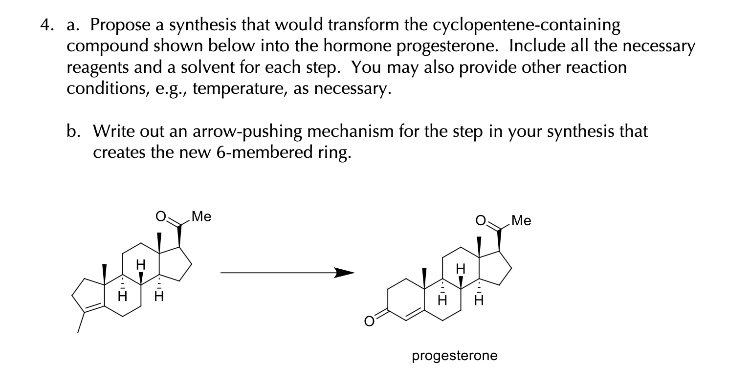 Solved a. Propose a synthesis that would transform the | Chegg.com