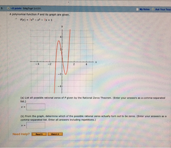 Solved 5 0 42 Points Saigtrig4 34011 My Notes Ask Your 4454