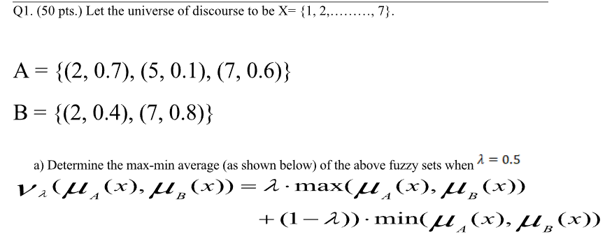 Solved Q1. (50 pts.) Let the universe of discourse to be | Chegg.com
