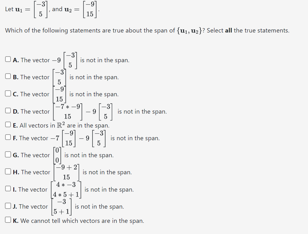 Find a non-trivial linear combination of a,b and c | Chegg.com