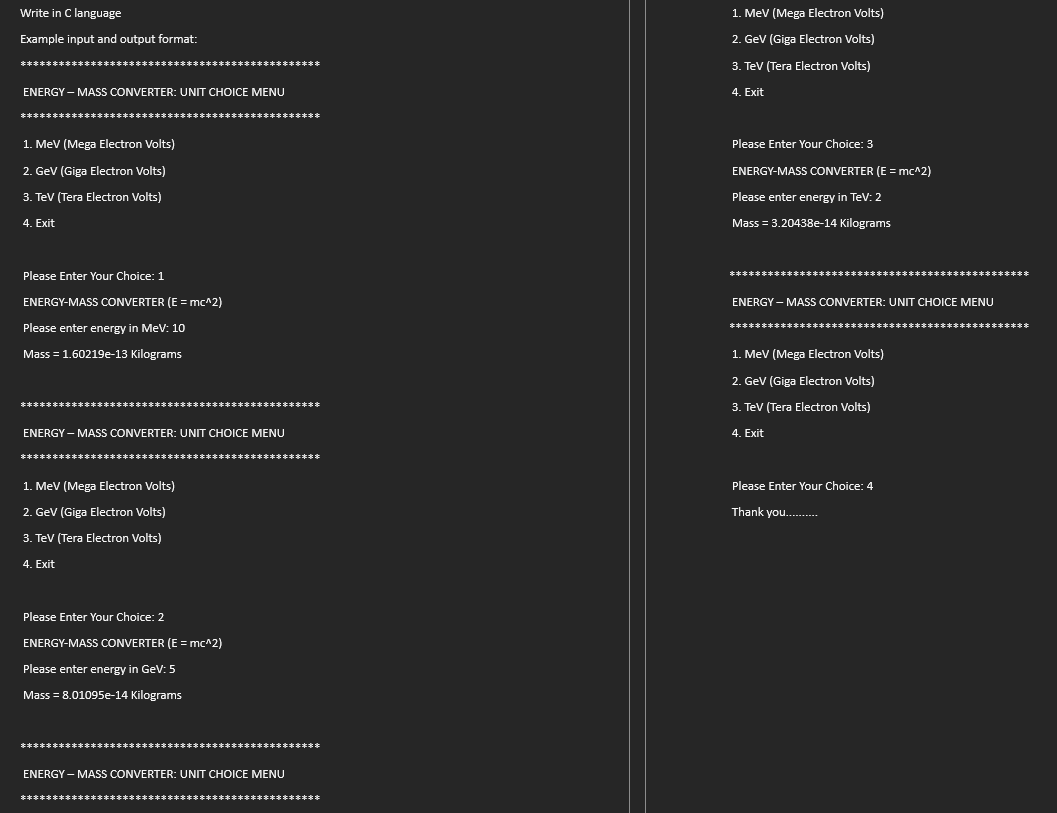 Solved COMPILE THE CODE IN C LANGUAGE FOR THE PROGRAM | Chegg.com