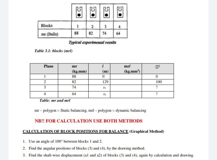 Solved Blocks mr (Balls) Table 3.1: blocks (mrl) Plane 1 1 3 | Chegg.com