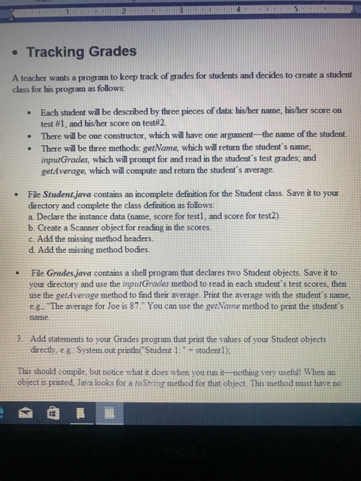 Solved . Tracking Grades A teacher wants a program to keep | Chegg.com