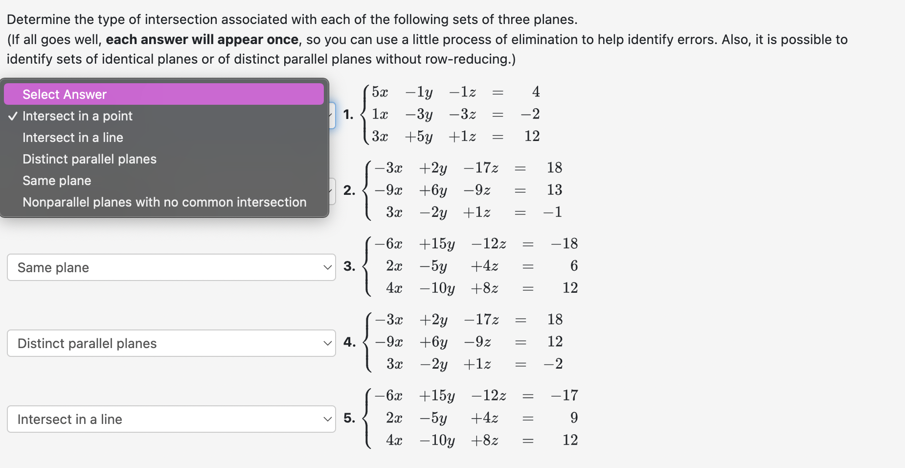 Solved Use Row reduction, determine the type of matrixs it | Chegg.com