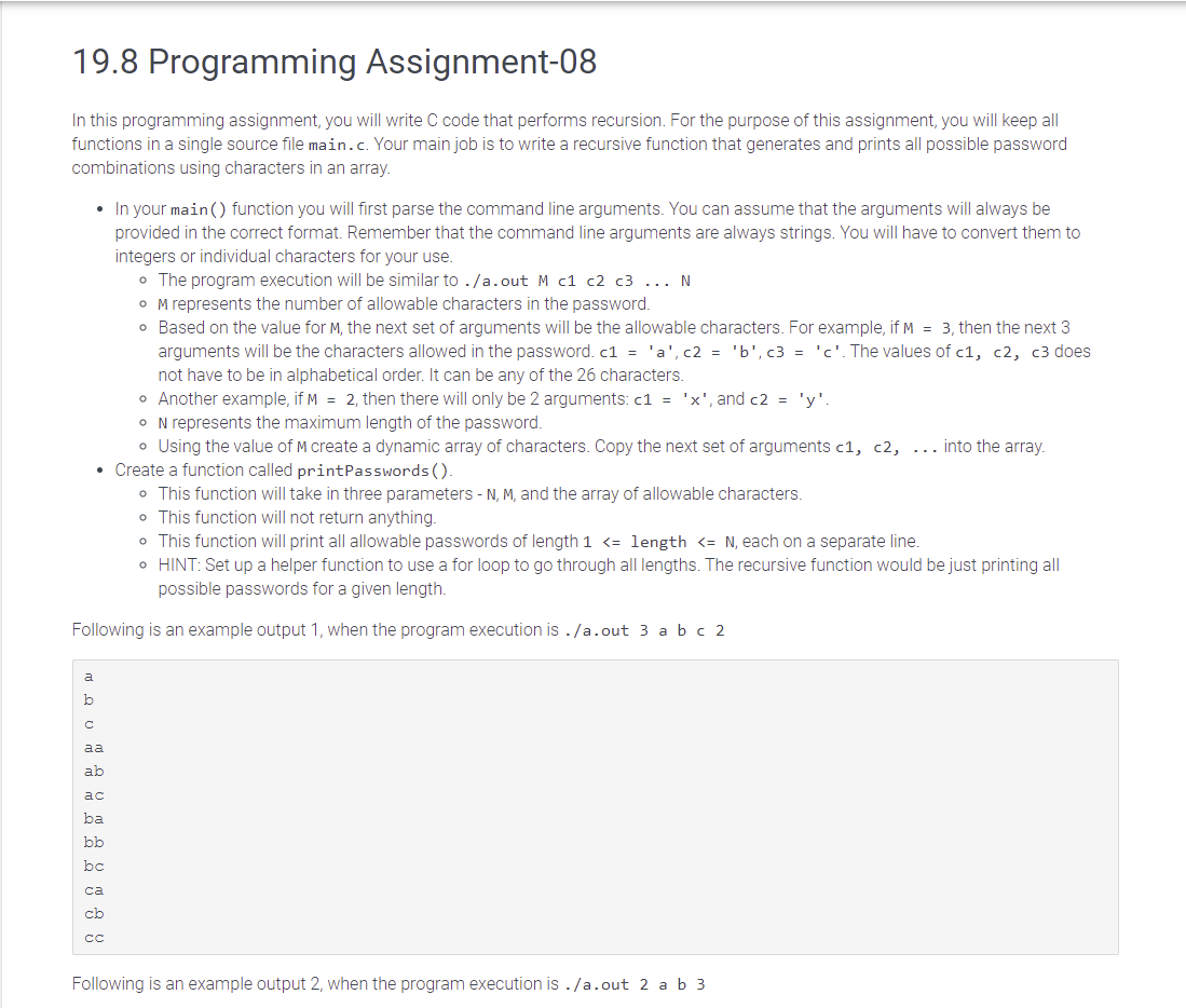 Solved 19.8 Programming Assignment-08 In this programming | Chegg.com