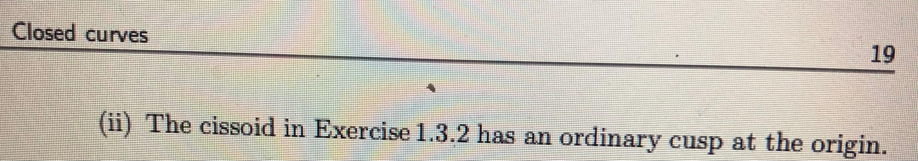 Solved / 468 111% + 1.3.2 The cissoid of Diocles (see below) | Chegg.com