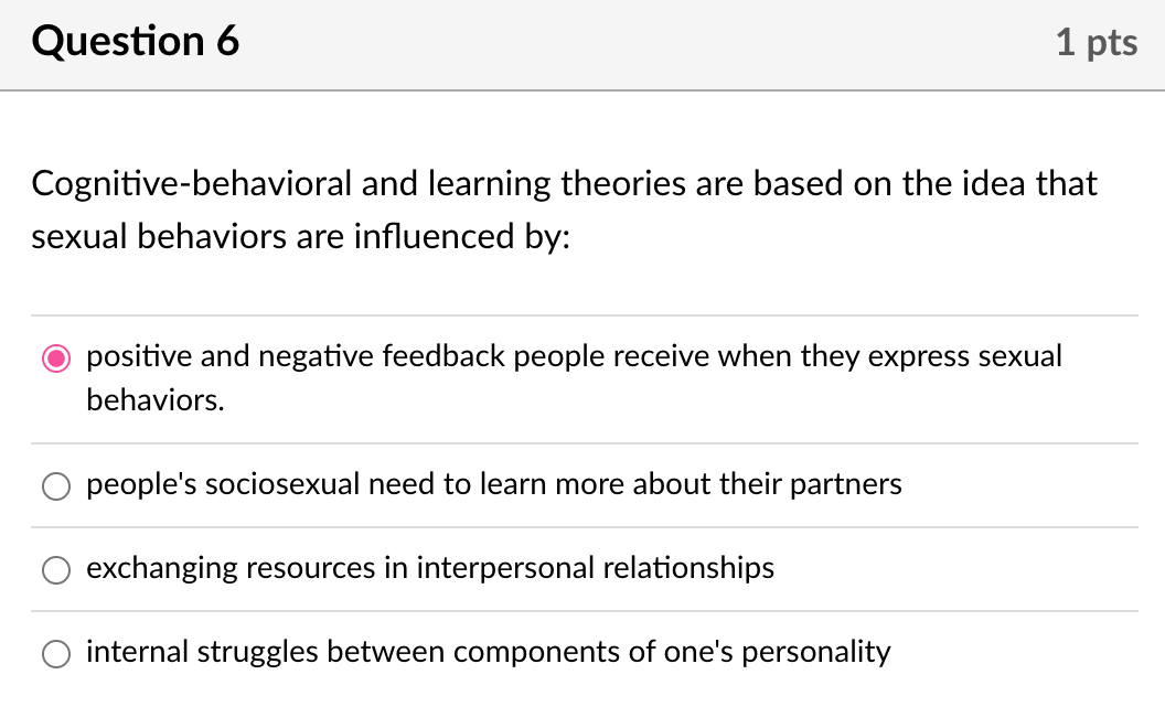 Solved Cognitive-behavioral and learning theories are based | Chegg.com