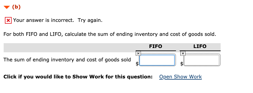Solved Exercise 6-05 a-b (Part Level Submission) (Video) | Chegg.com