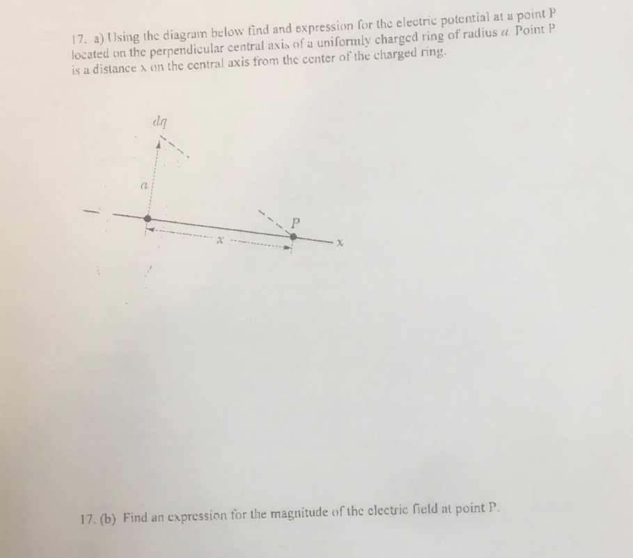 Solved 17. a) Using the diagram below find and expression | Chegg.com Solved 17. a) Using the diagram below find and expression | Chegg.com