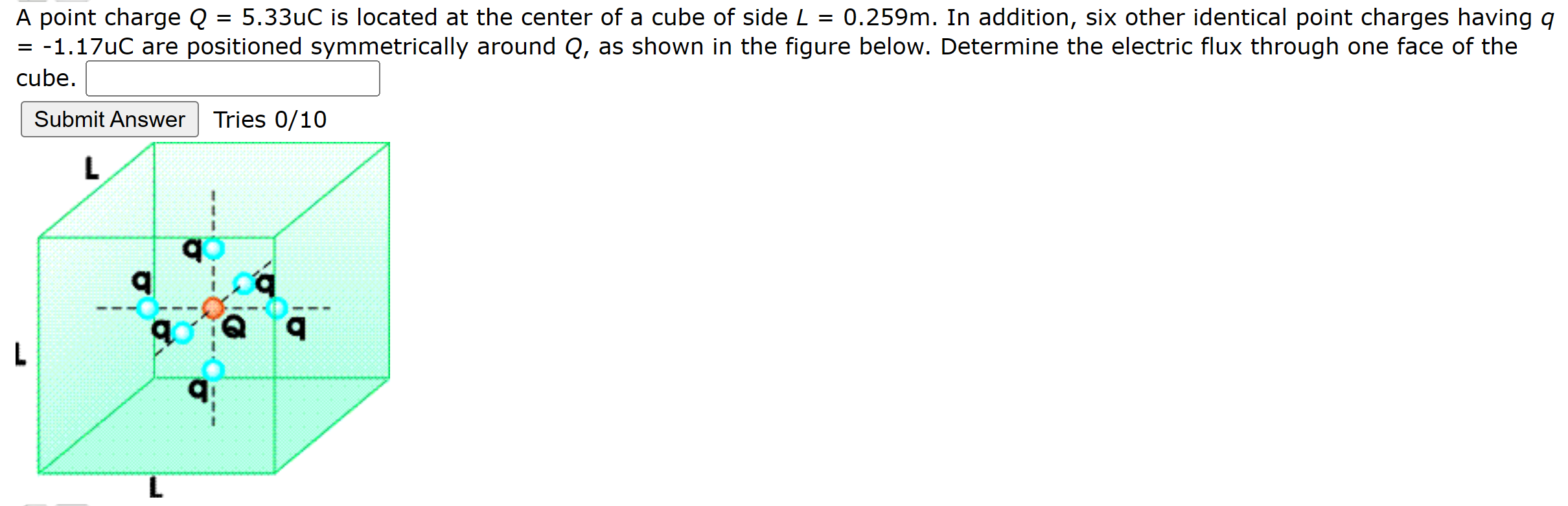 Solved A point charge Q=5.33uC ﻿is located at the center of | Chegg.com