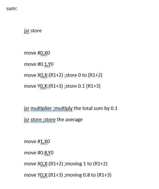 Solved \r\n\r\n\r\nmove \\#storage,R1 ;make 0X2016 the start | Chegg.com