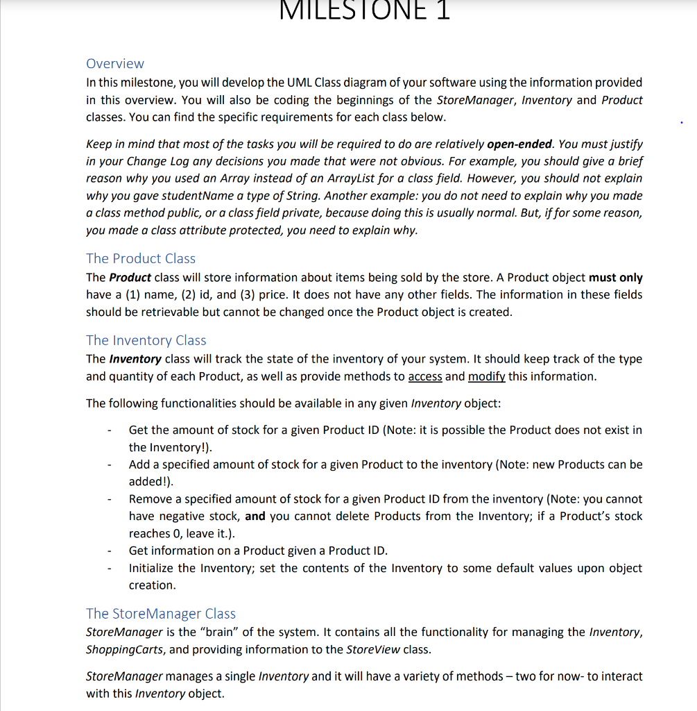 MILESTONE 2 Overview In this milestone, you will be | Chegg.com