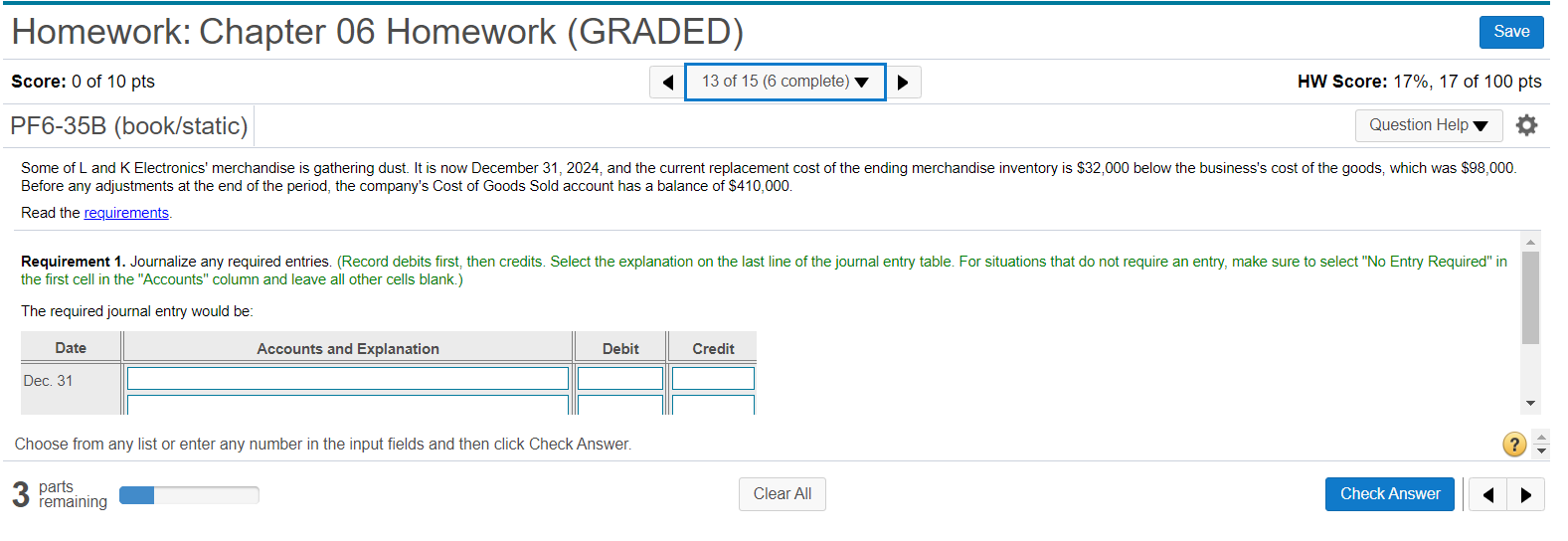Solved Homework Chapter 06 Homework Graded Save Score 0