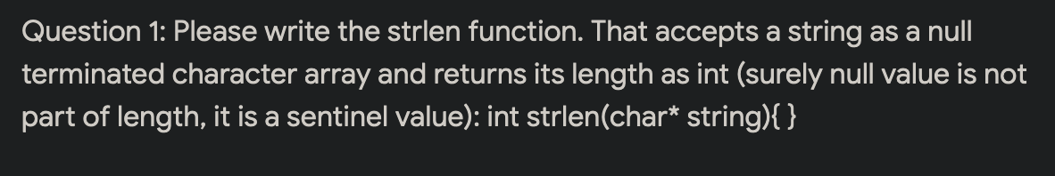 Solved Strings in C language are Arrays of type Character | Chegg.com