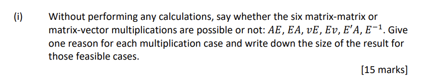 Solved A=(1436),B=(06−18),C=(800−1), E=(831466) Vector | Chegg.com