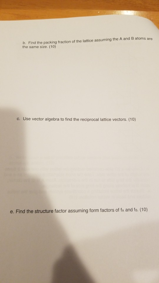 Solved 6. Consider a 2D side-centered rectangular lattice | Chegg.com