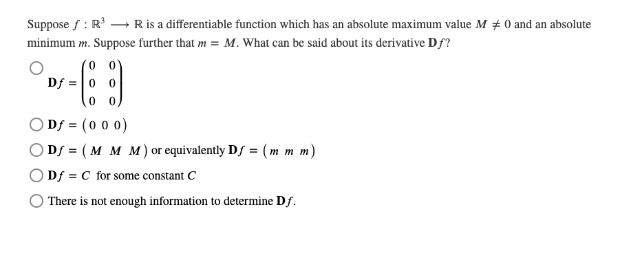Solved Suppose f:R3longrightarrowR is a differentiable | Chegg.com