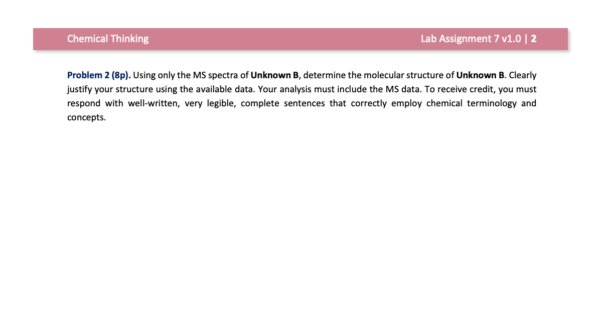 Solved Chemical Thinking Lab Assignment 7 v1.0 | 1 Lab | Chegg.com
