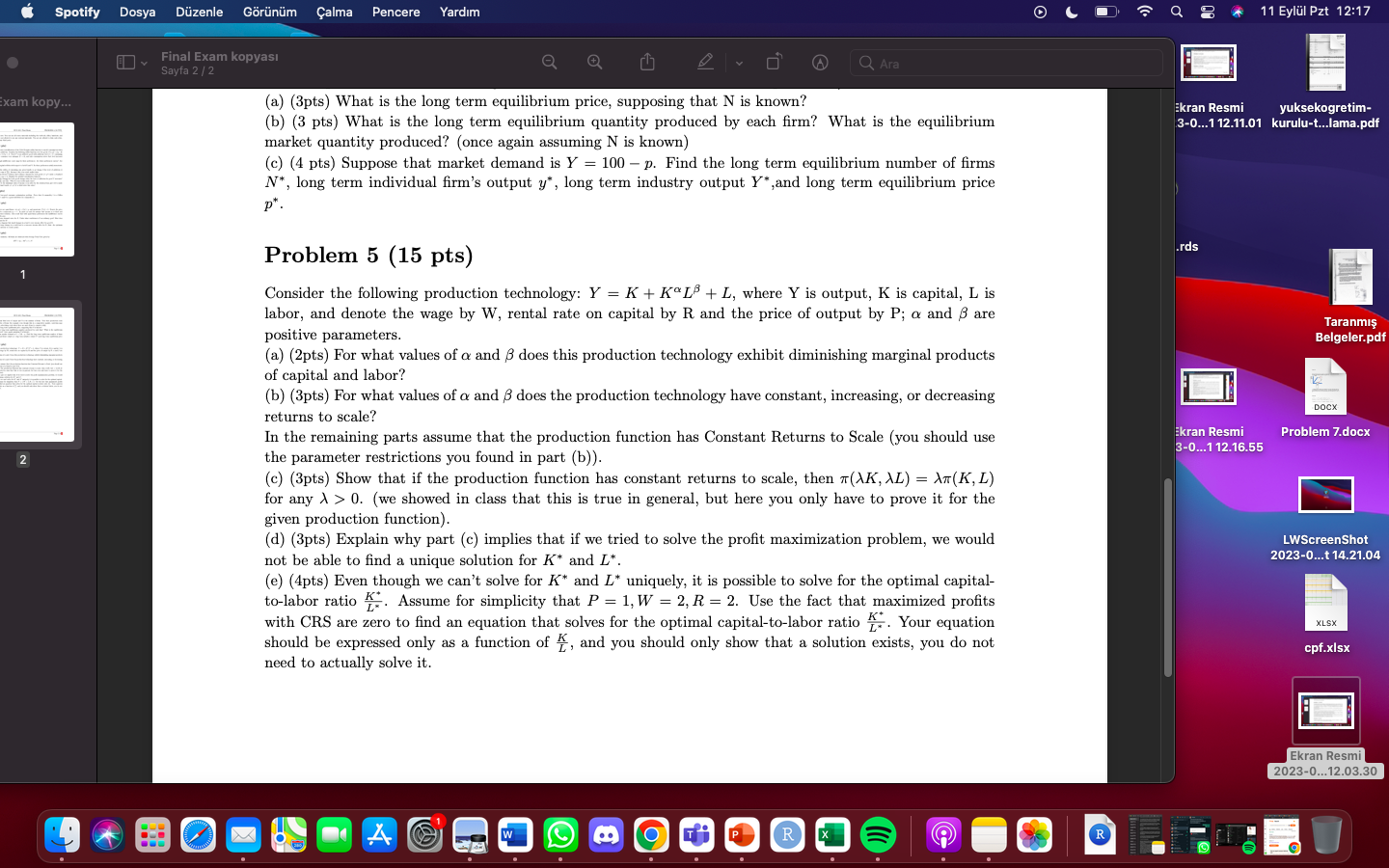 can you solve problem 5 | Chegg.com