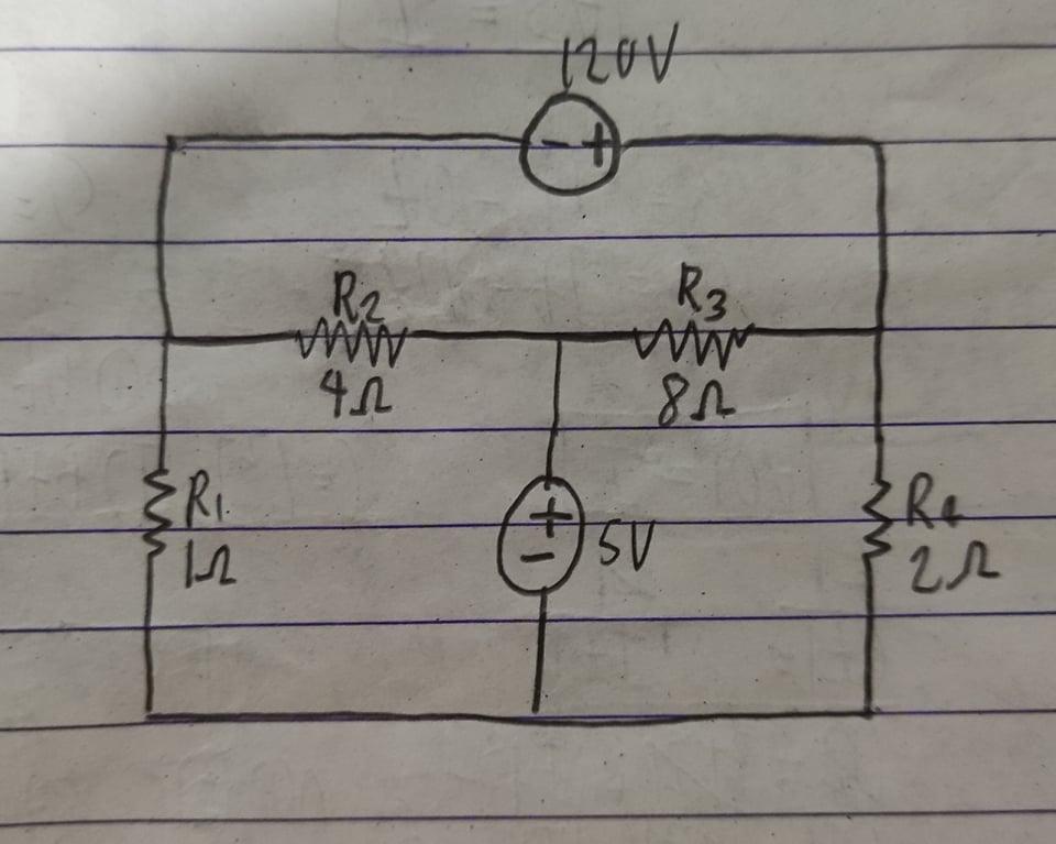 Solved Using mesh analysis, find the power dissipated | Chegg.com