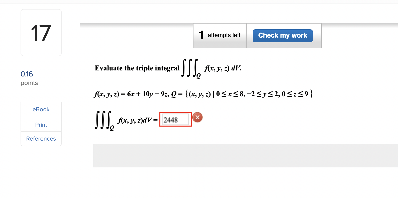 Solved Find the area of the region bounded by the given | Chegg.com