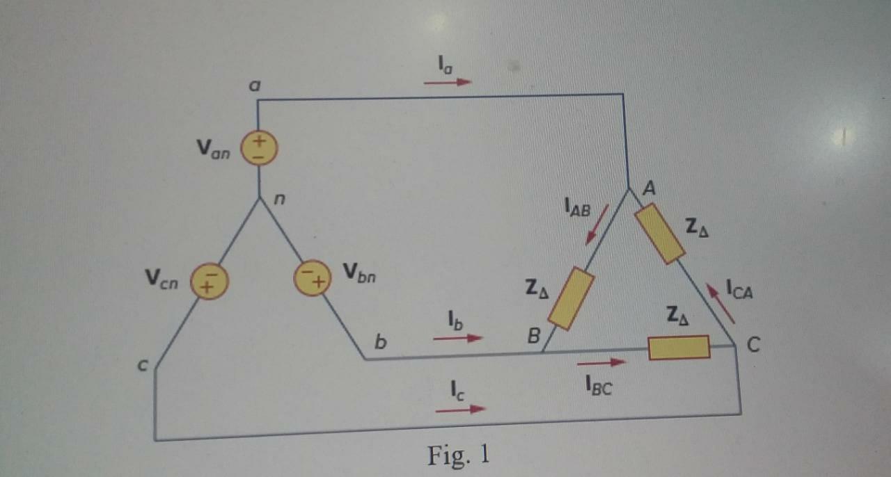Solved Ques 1 A Balanced Abc Sequence Y Connected Source 