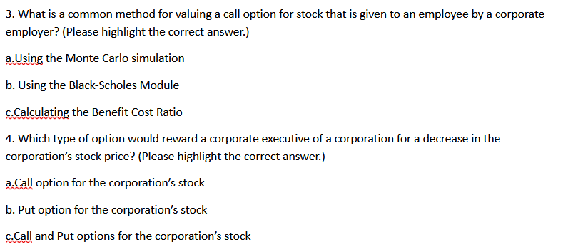 Solved 1. What is the value of exercising a call option | Chegg.com