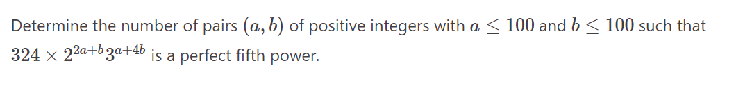 Solved Determine the number of pairs (a,b) of positive | Chegg.com