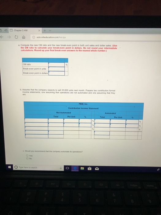 Solved 1. 10.00 points Fill in the missing amounts in each | Chegg.com