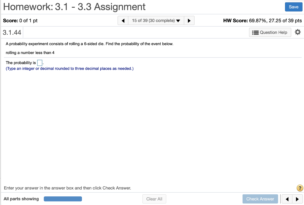 Solved Homework 3 1 3 3 Assignment Save Score 0 Of 1 Pt