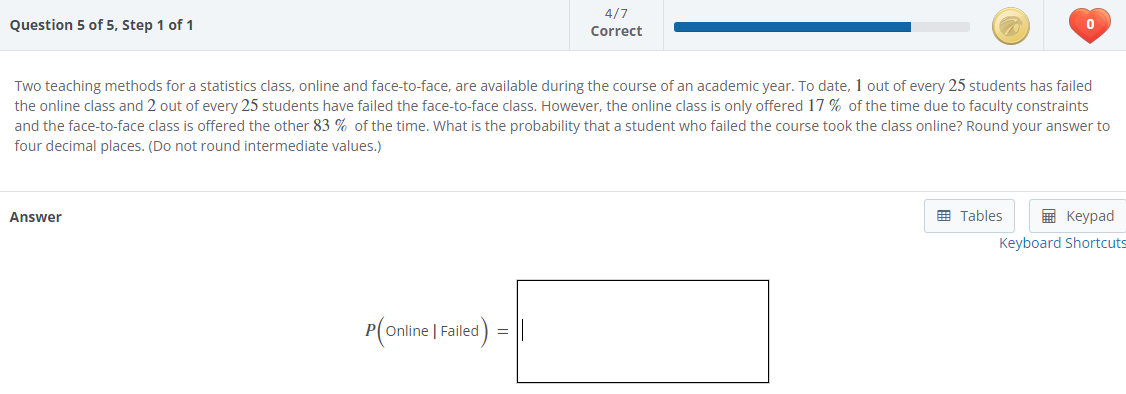 Solved Two teaching methods for a statistics class, online | Chegg.com