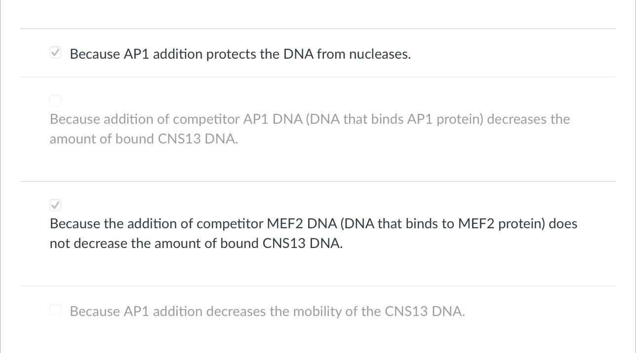 Solved The following data is an EMSA experiment examining | Chegg.com