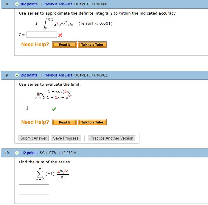 Solved 8. 0/2 points | Previous Answers SCalcET8 11.10.060 | Chegg.com