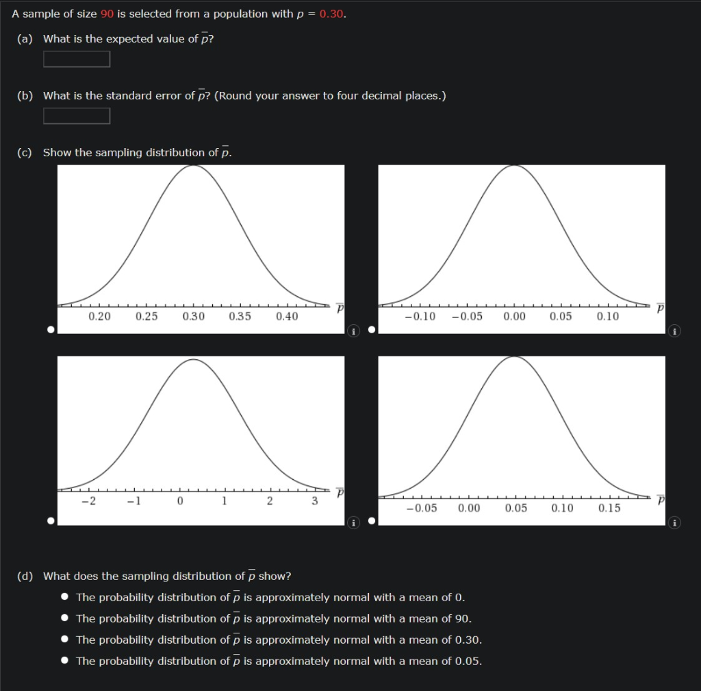 Solved A sample of size 90 is selected from a population | Chegg.com