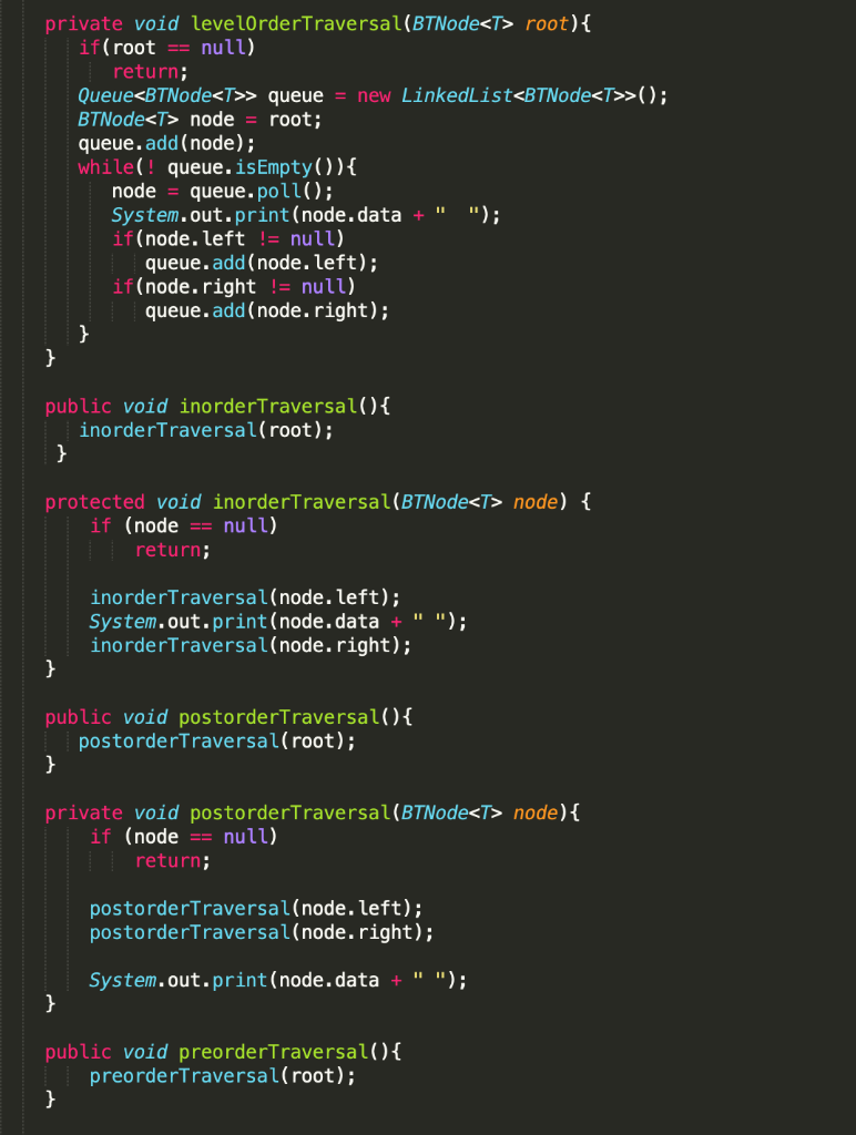 Please use java programming language and follow the | Chegg.com