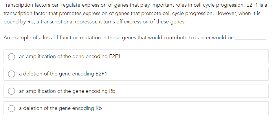 Solved Transcription factors can regulate expression of | Chegg.com