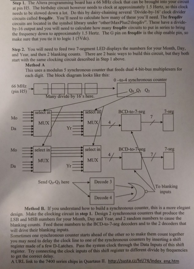 using Quartus 2 software to design circuit diagram | Chegg.com