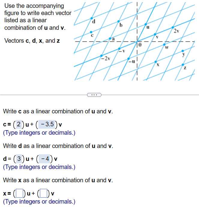 Solved Use the accompanyingfigure to write each vectorlisted | Chegg.com