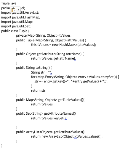 you are assigned to implement a minimal relational | Chegg.com